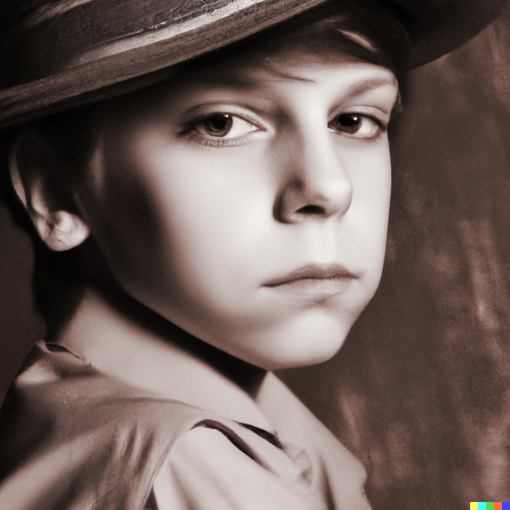 Portrait of a Young Boy in a Hat - UVG